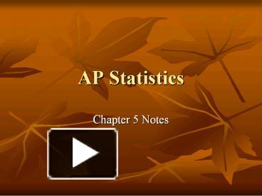 AP Statistics presentation | free to view