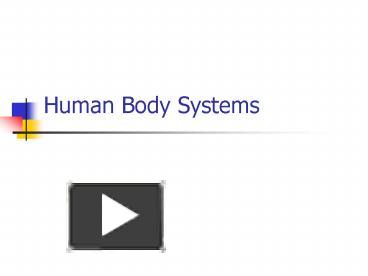 Human Body Systems presentation | free to view