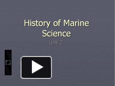 History of Marine Science presentation | free to download