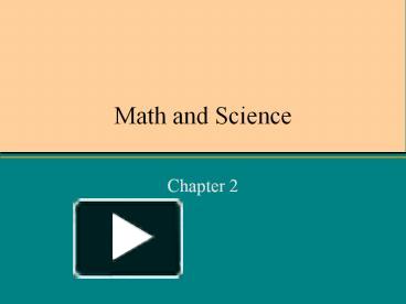 Math and Science presentation | free to download