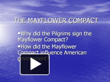 THE MAYFLOWER COMPACT presentation | free to download