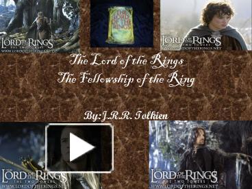 The Lord of the Rings The Fellowship of the Ring presentation | free to ...