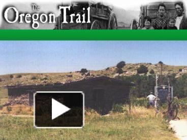 The Oregon Trail presentation | free to view
