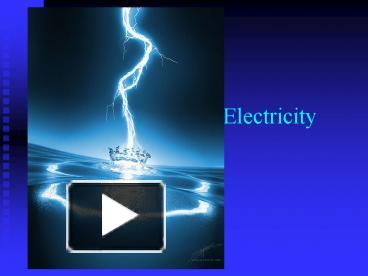 Electricity presentation | free to download