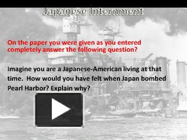 Japanese Internment presentation | free to download