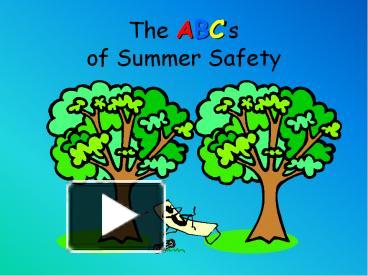 The ABCs of Summer Safety presentation | free to view