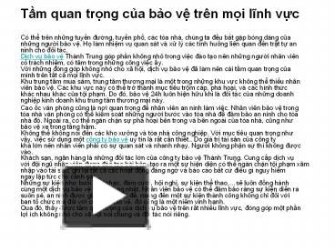 công ty bảo vệ presentation | free to download
