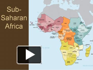 Sub-Saharan Africa presentation | free to view