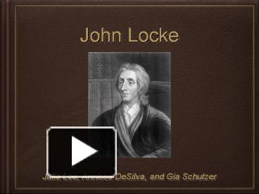John Locke presentation | free to view