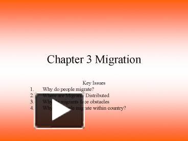 Chapter 3 Migration presentation | free to download