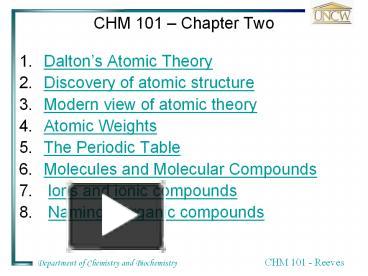 CHM 101 presentation | free to download