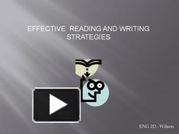 PPT – ENG 2D - Wilson PowerPoint presentation | free to download - id ...