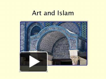 Art and Islam presentation | free to download