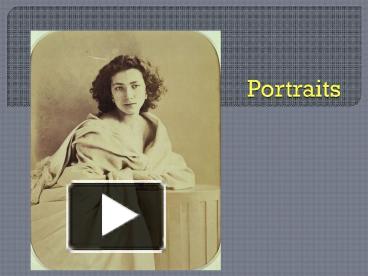 PPT – Portraits PowerPoint presentation | free to download - id: 73f654 ...