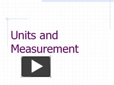 PPT – Units and Measurement PowerPoint presentation | free to download ...