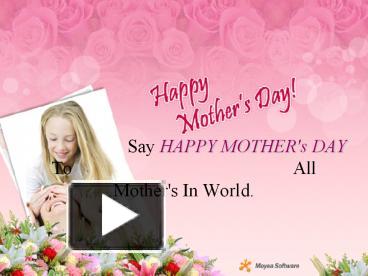 Happy Mother's Day presentation | free to download