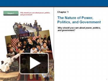 PPT – The Nature of Power, Politics, and Government PowerPoint ...