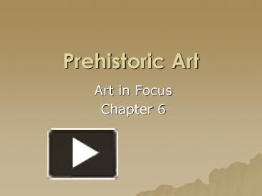Prehistoric Art presentation | free to download