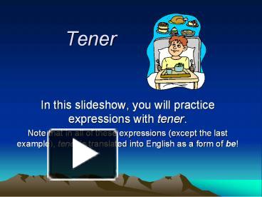 Tener presentation | free to download