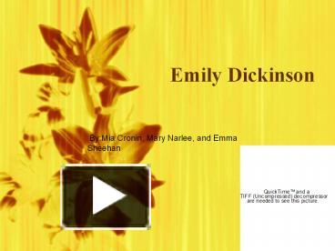 PPT – Emily Dickinson PowerPoint presentation | free to view - id ...