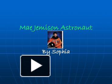 Mae Jemison Astronaut presentation | free to download