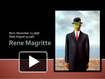 Rene Magritte presentation | free to download