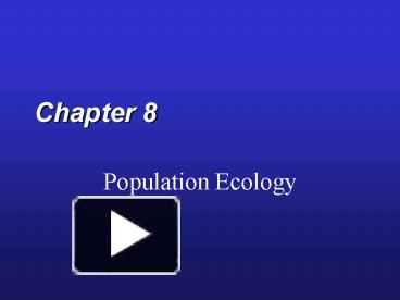 PPT – Population Ecology PowerPoint presentation | free to view - id ...