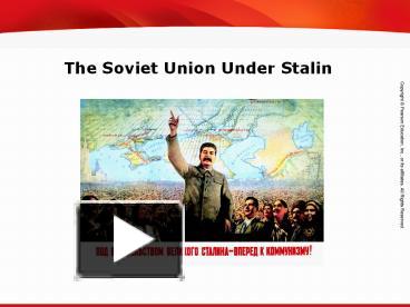 PPT – The Soviet Union Under Stalin PowerPoint presentation | free to ...