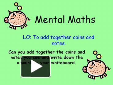 PPT – Mental Maths PowerPoint presentation | free to download - id ...