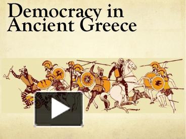 Democracy in Ancient Greece presentation | free to download