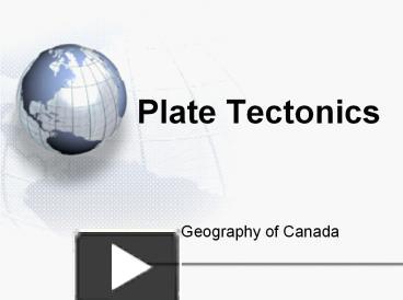 Geography of Canada presentation | free to view
