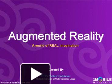 PPT – Augmented Reality And Augmented Reality Applications PowerPoint presentation | free to ...