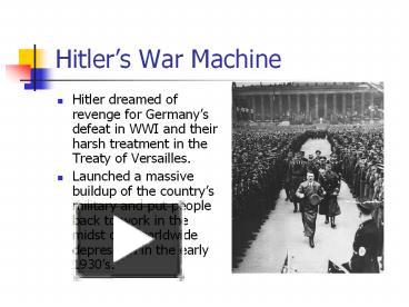 PPT – Hitler PowerPoint presentation | free to view - id: 7538ff-OTYyZ