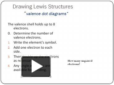 Drawing Lewis Structures presentation | free to view