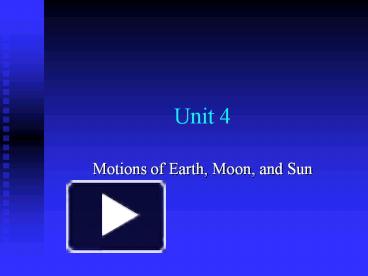 PPT – Motions of Earth, Moon, and Sun PowerPoint presentation | free to ...