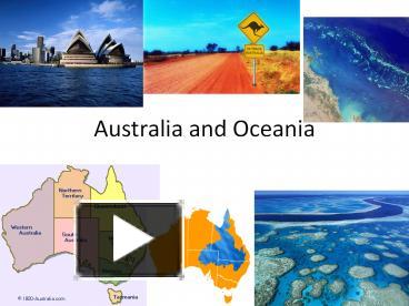 Australia and Oceania presentation | free to view
