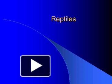 PPT – Reptiles PowerPoint presentation | free to view - id: 7581b-ZDc1Z