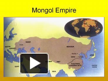 Mongol Empire presentation | free to download