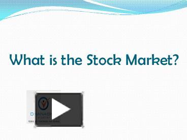 PPT – Guidelines of Beginners | what is Stock Market PowerPoint ...