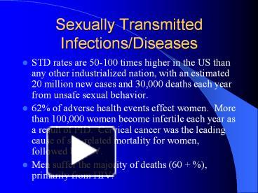 Sexually Transmitted Infections/Diseases presentation | free to download