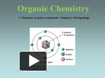 Organic Chemistry presentation | free to view