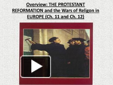 Causes of the Protestant Reformation presentation | free to view