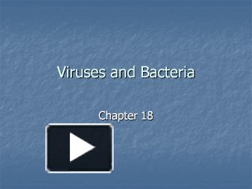PPT – Viruses and Bacteria PowerPoint presentation | free to view - id ...