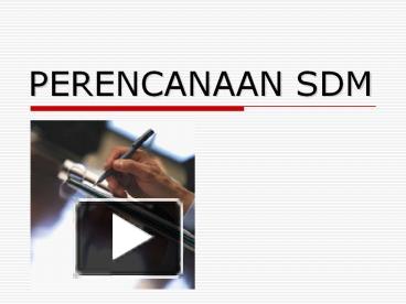 PERENCANAAN SDM presentation | free to download