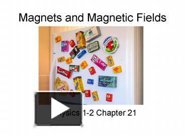 Magnets and Magnetic Fields presentation | free to view