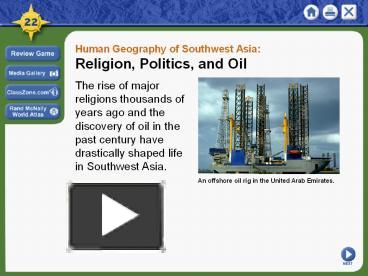 PPT – Human Geography of Southwest Asia: PowerPoint presentation | free ...