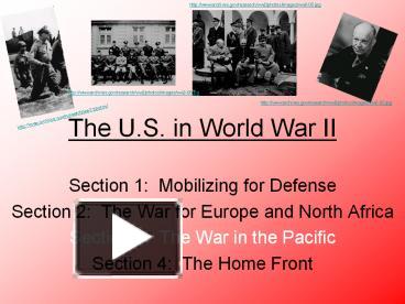 The U.S. in World War II presentation | free to download