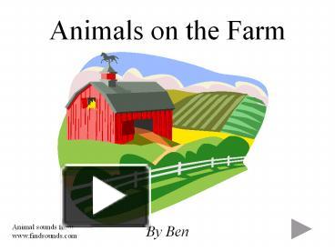Animals on the Farm presentation | free to view
