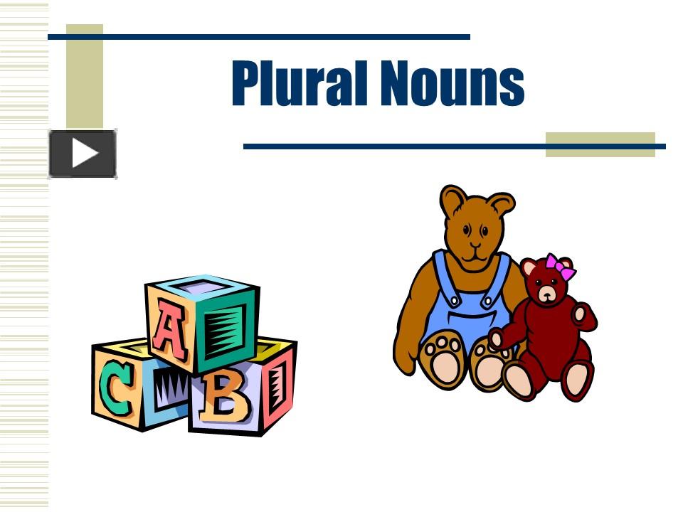 Plural Nouns presentation | free to download