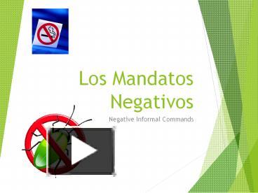 Los Mandatos Negativos presentation | free to download